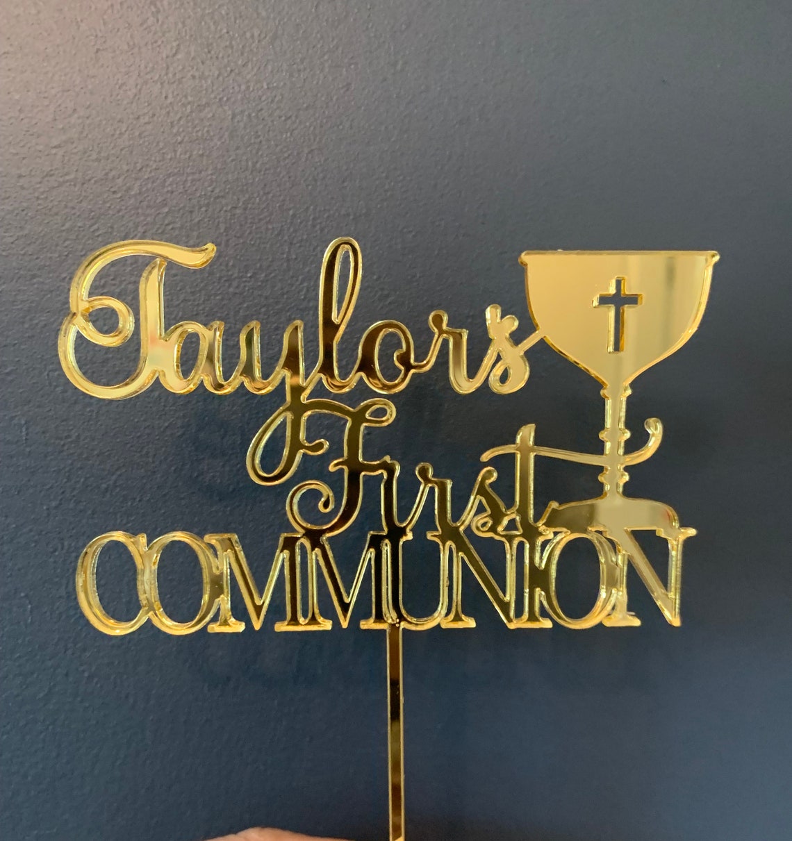 Personalized First Communion Cake Topper - Etsy