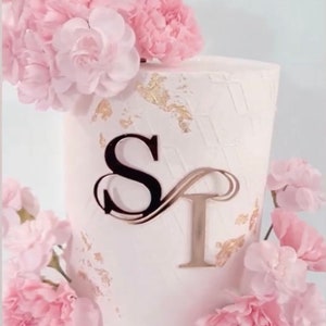 Initials Cake Charm - Etsy