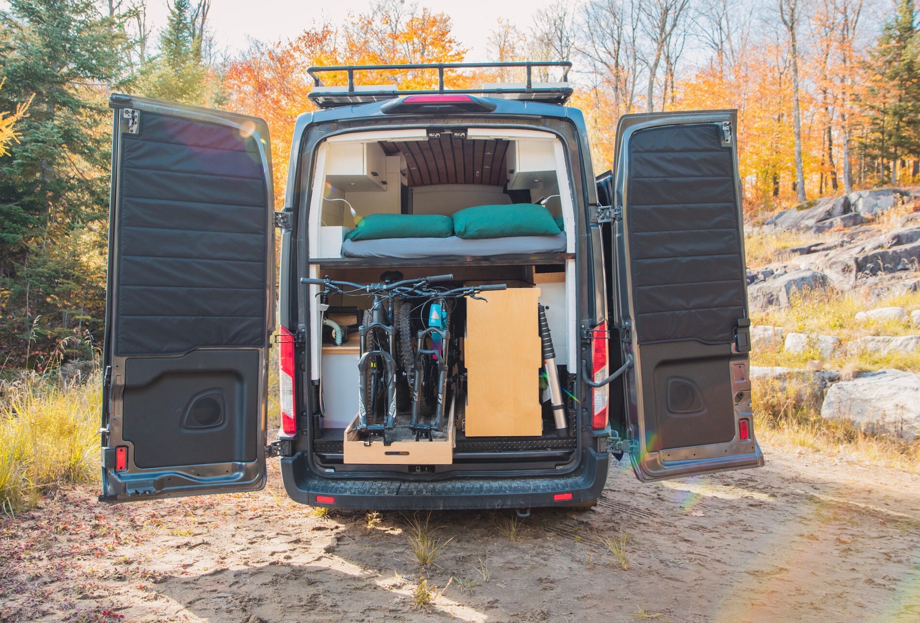Ford Transit // High Roof Back Doors Insulated Panels - Etsy