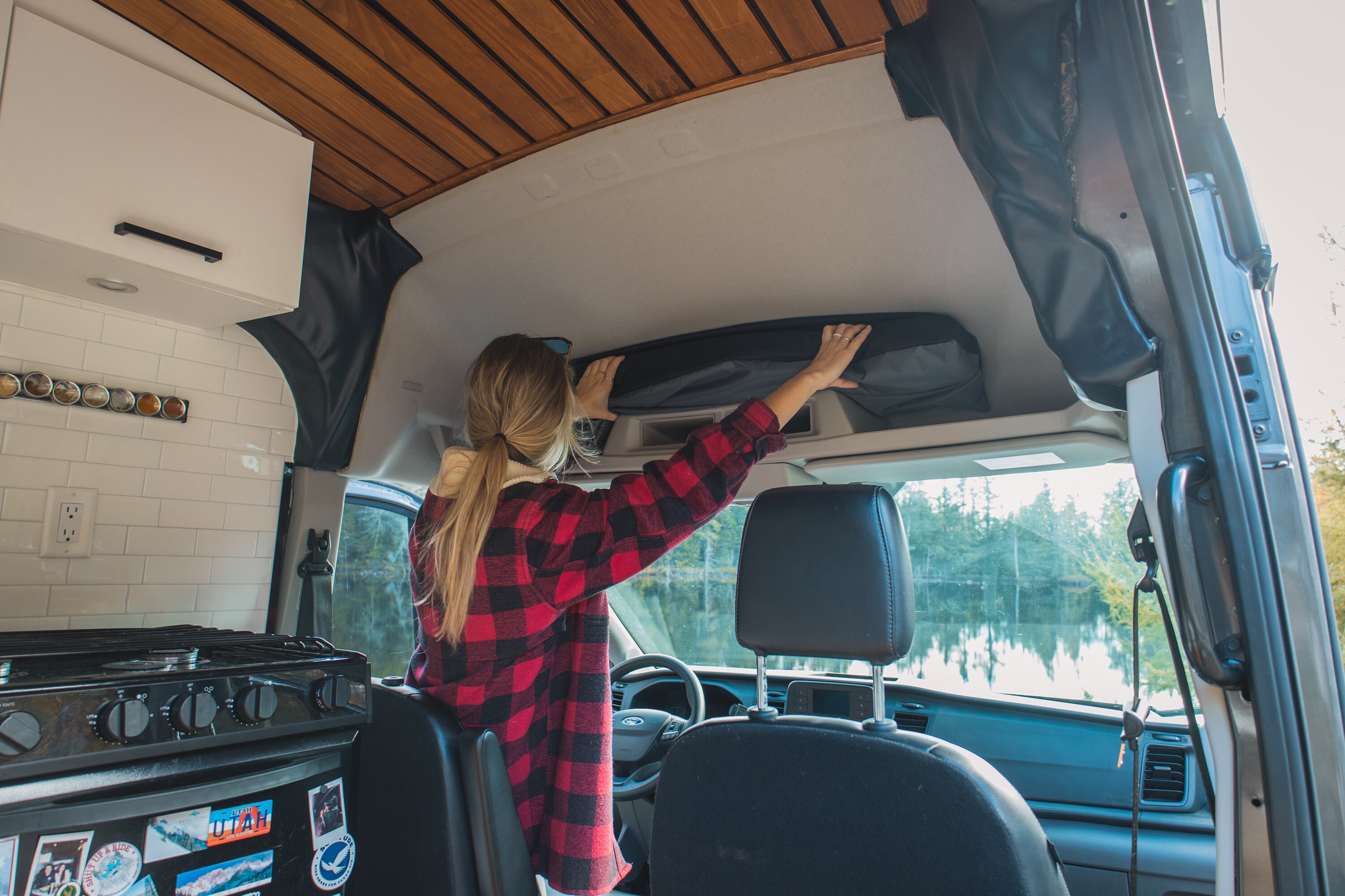 Ford Transit // Insulated Window Cover Campervan, Windshield - Etsy