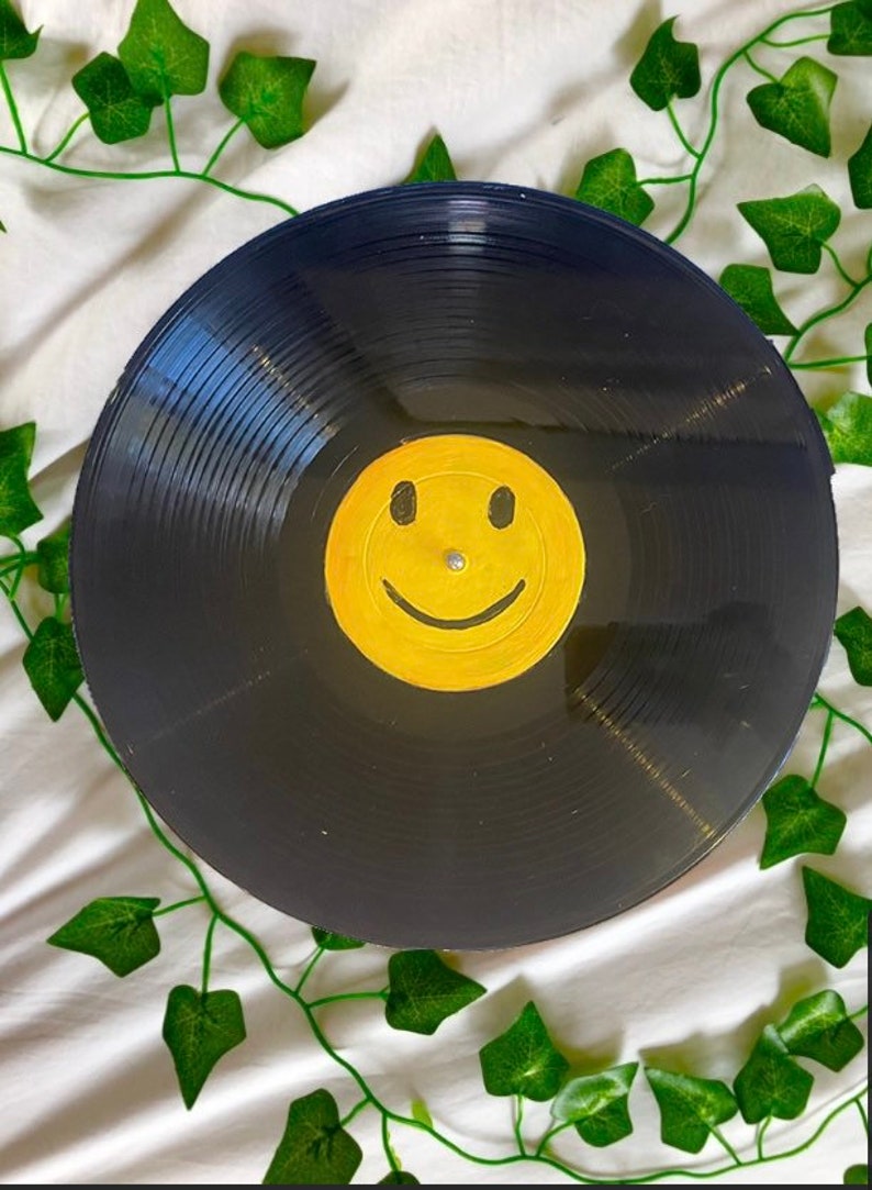 Hand-painted Vinyl Record - Etsy