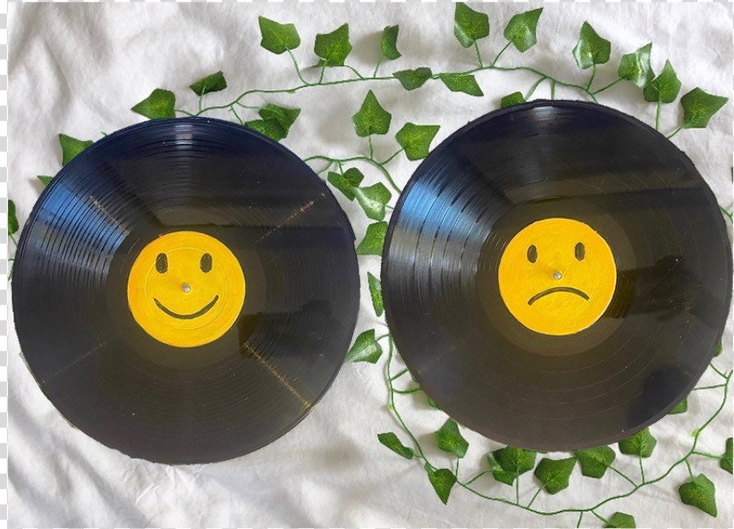 Hand-painted Vinyl Record - Etsy