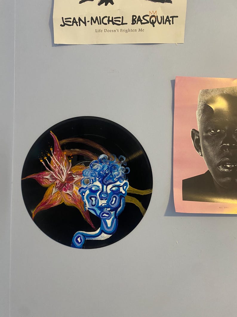 Hand-painted Aesthetic Vinyl Record - Etsy
