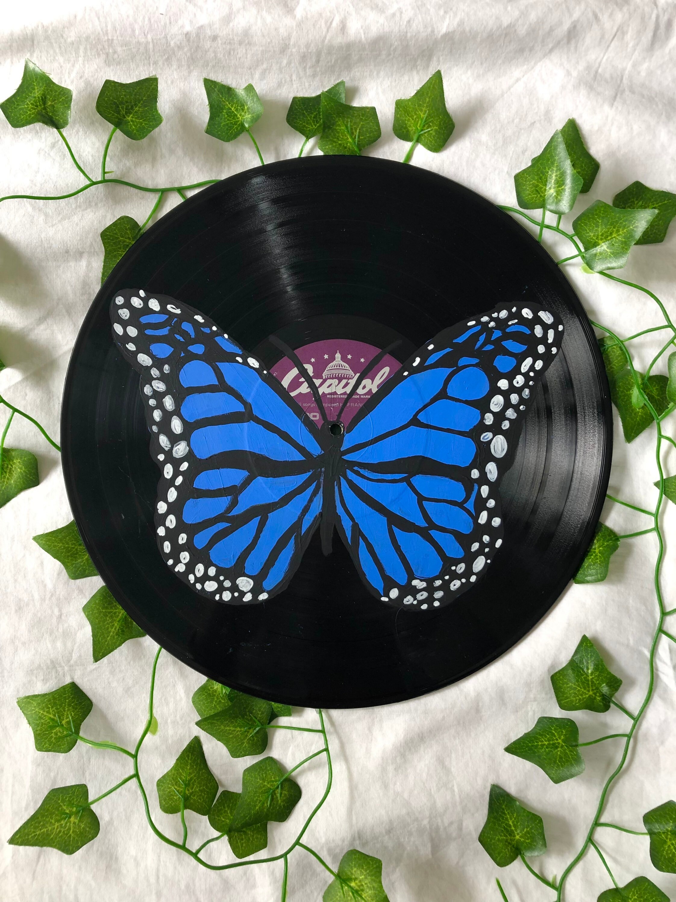 Hand-painted Vinyl Record - Etsy
