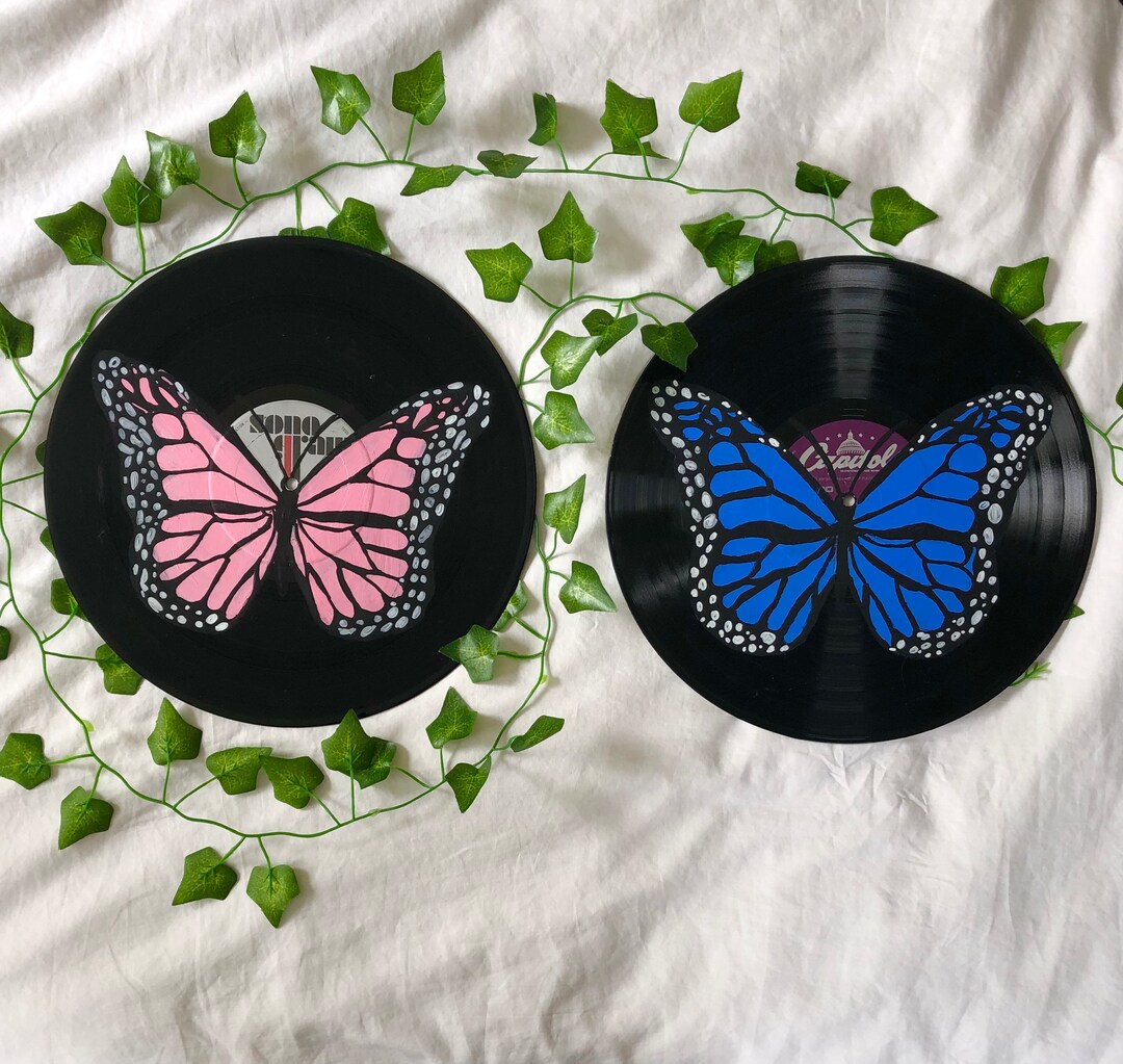 Hand-painted Vinyl Record - Etsy