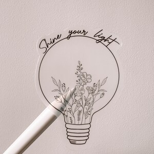 Shine Your Light - Motivational Stickers/ Sticker Quotes/ Tattoo Line ...