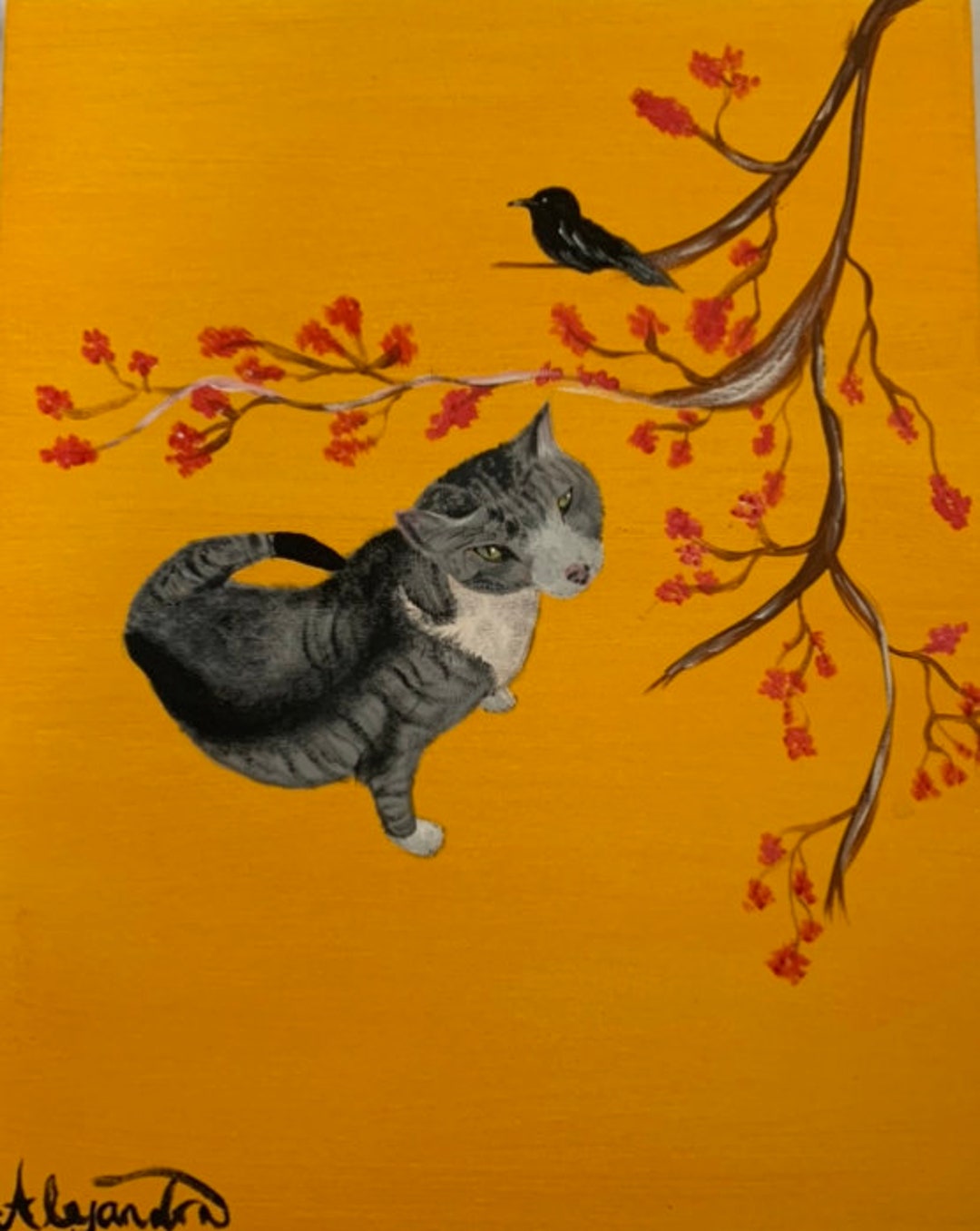 Cyprus Cat Painting - Etsy