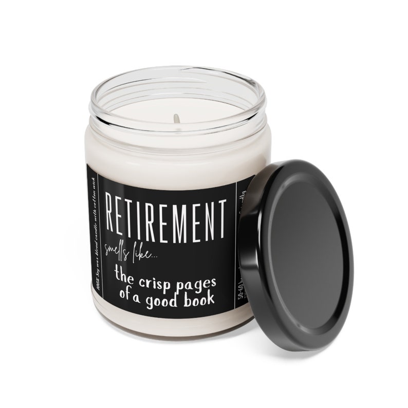 Retirement Gift Candle, 9oz, Book Lover, Happy Retirement Funny Gift ...