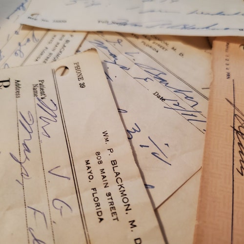 Vintage Handwritten Medical Prescriptions Are Unique Digital - Etsy