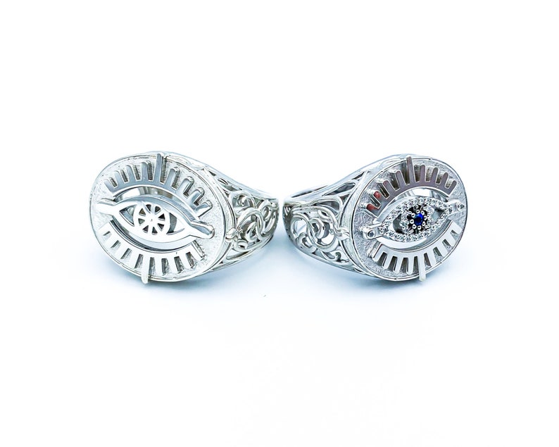Evil Eye Ring - Etsy