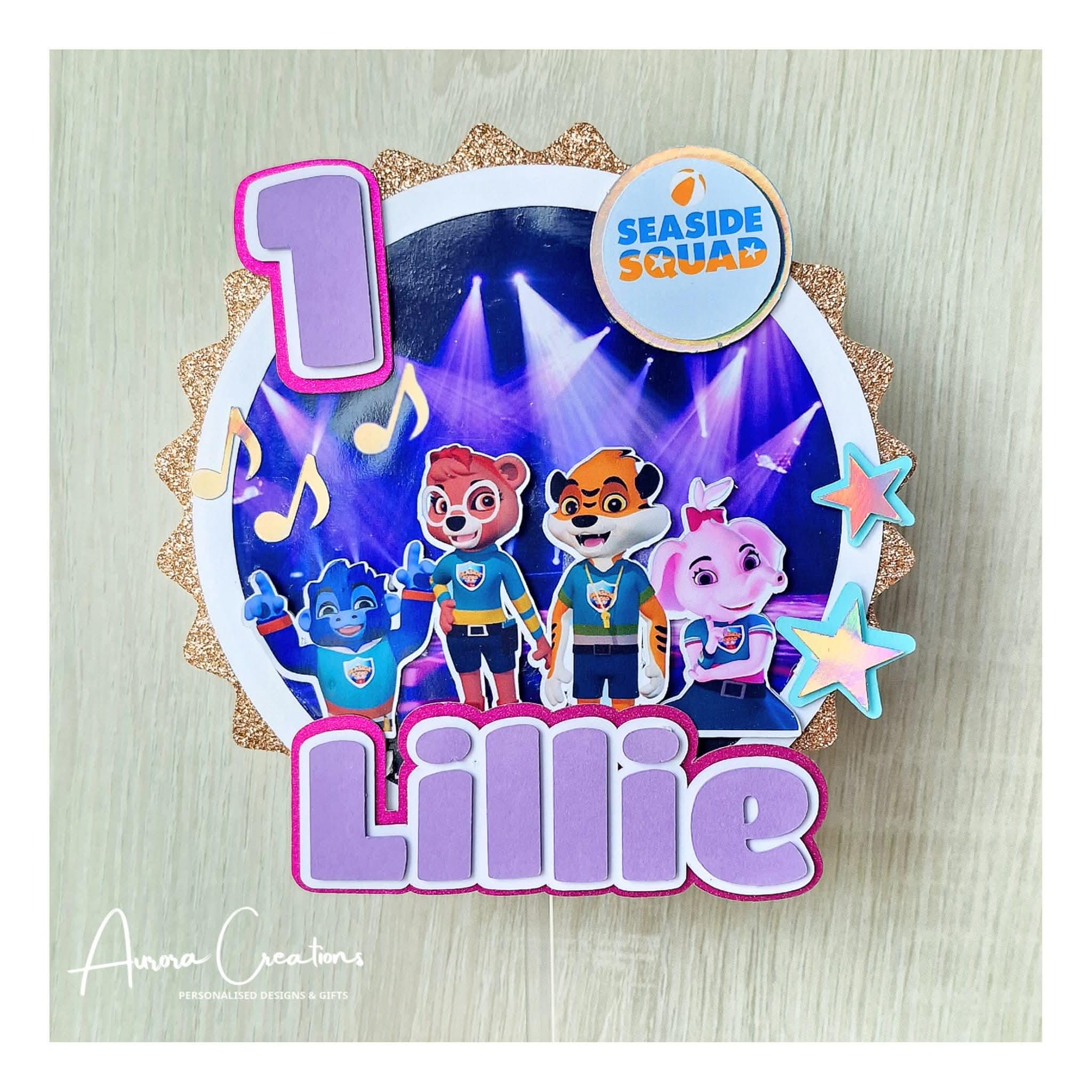 Seaside Squad, Haven, Cake Topper, Mascots, Personalised Cake Toppe ...