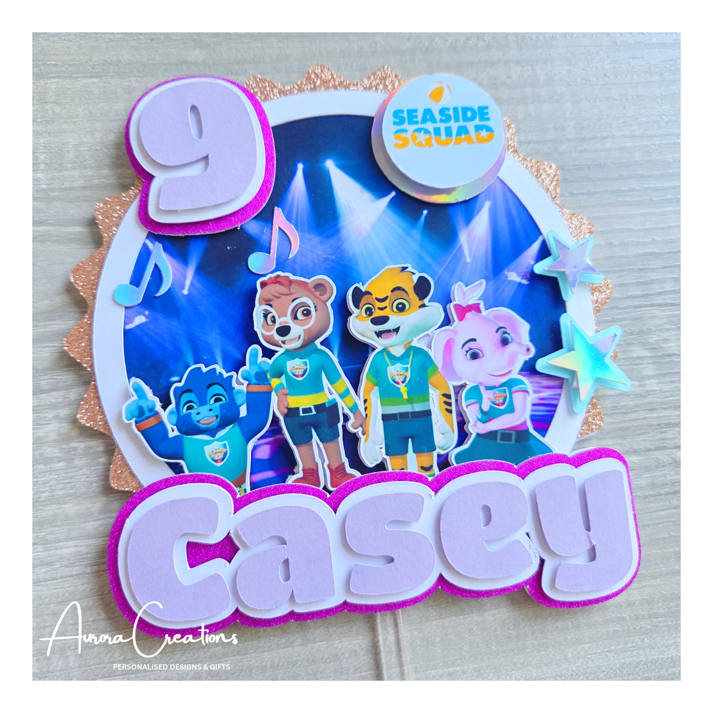 Seaside Squad, Haven, Cake Topper, Mascots, Personalised Cake Toppe ...