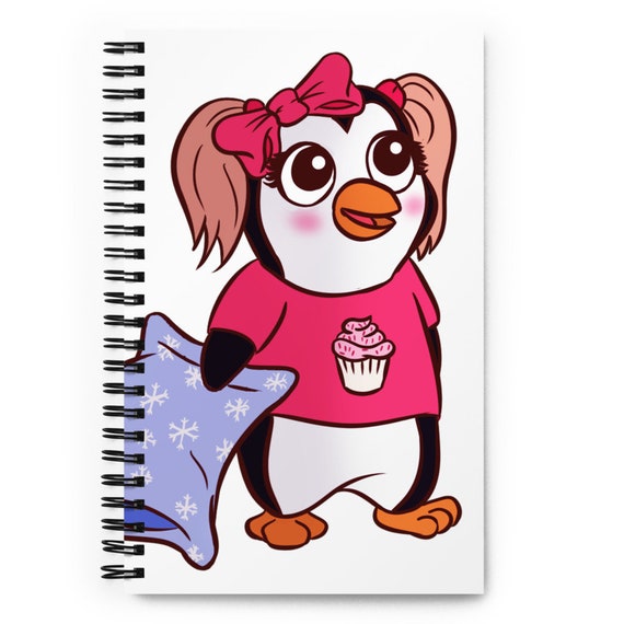Penguin Spiral Notebook - Etsy