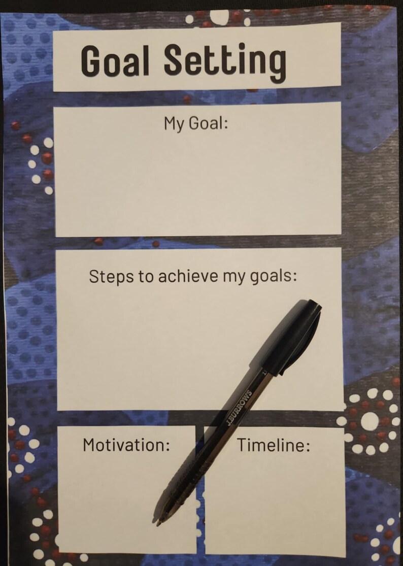 Aboriginal Art Goal Planner: SMART Goals Worksheet (digital Download ...