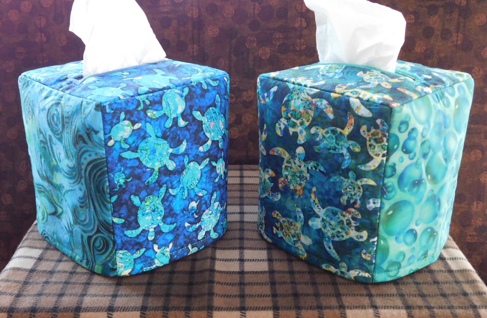 Sea Turtle Tissue Box Cover - Etsy