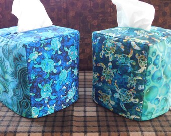 Sea Turtle Tissue Box Cover - Etsy