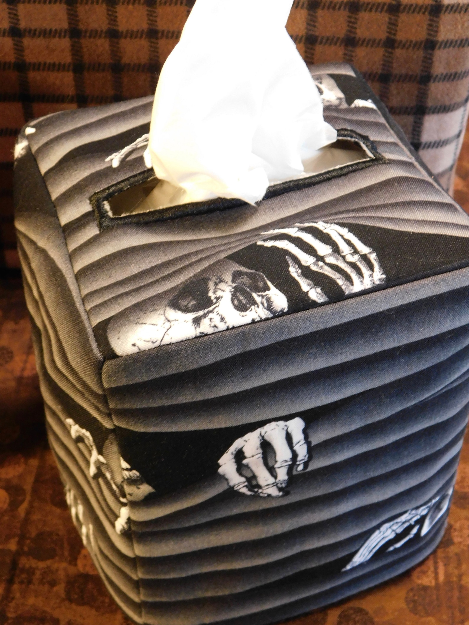 Halloween Tissue Box Covers With Skeletons Skulls Cats - Etsy