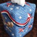 Patriotic Tissue Box Cover - Etsy