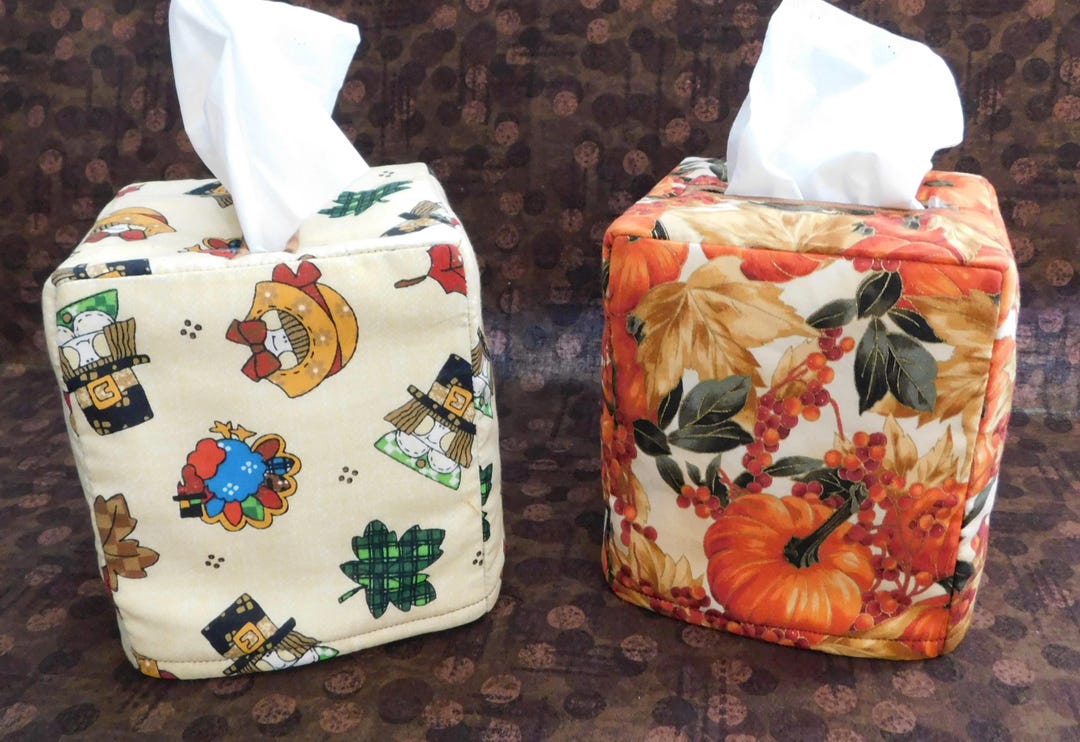 Thanksgiving and Fall Themed Tissue Box Covers - Etsy