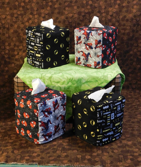 Super Hero Tissue Box Covers - Etsy