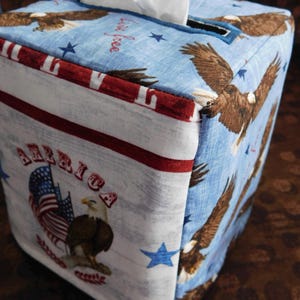 Patriotic Tissue Box Cover - Etsy