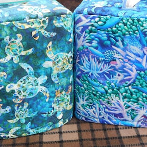 Sea Turtle Tissue Box Cover - Etsy