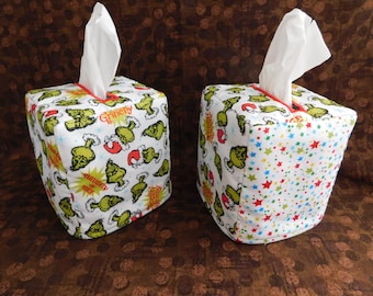 Grinch Tissue Box Cover - Etsy