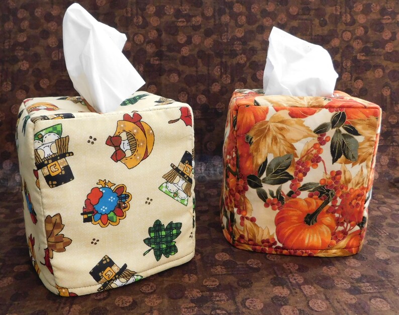 Thanksgiving and Fall Themed Tissue Box Covers - Etsy
