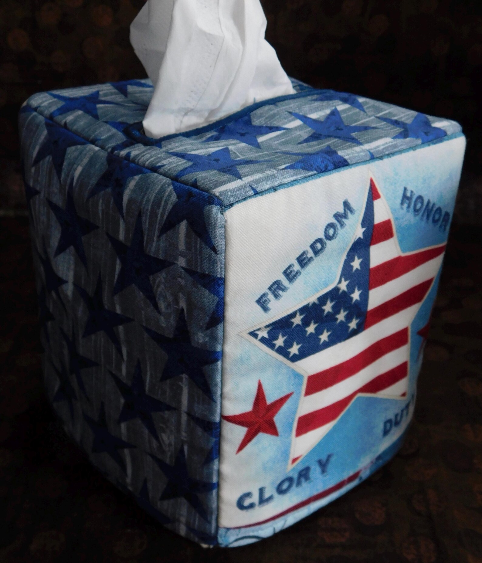 Patriotic Tissue Box Cover - Etsy