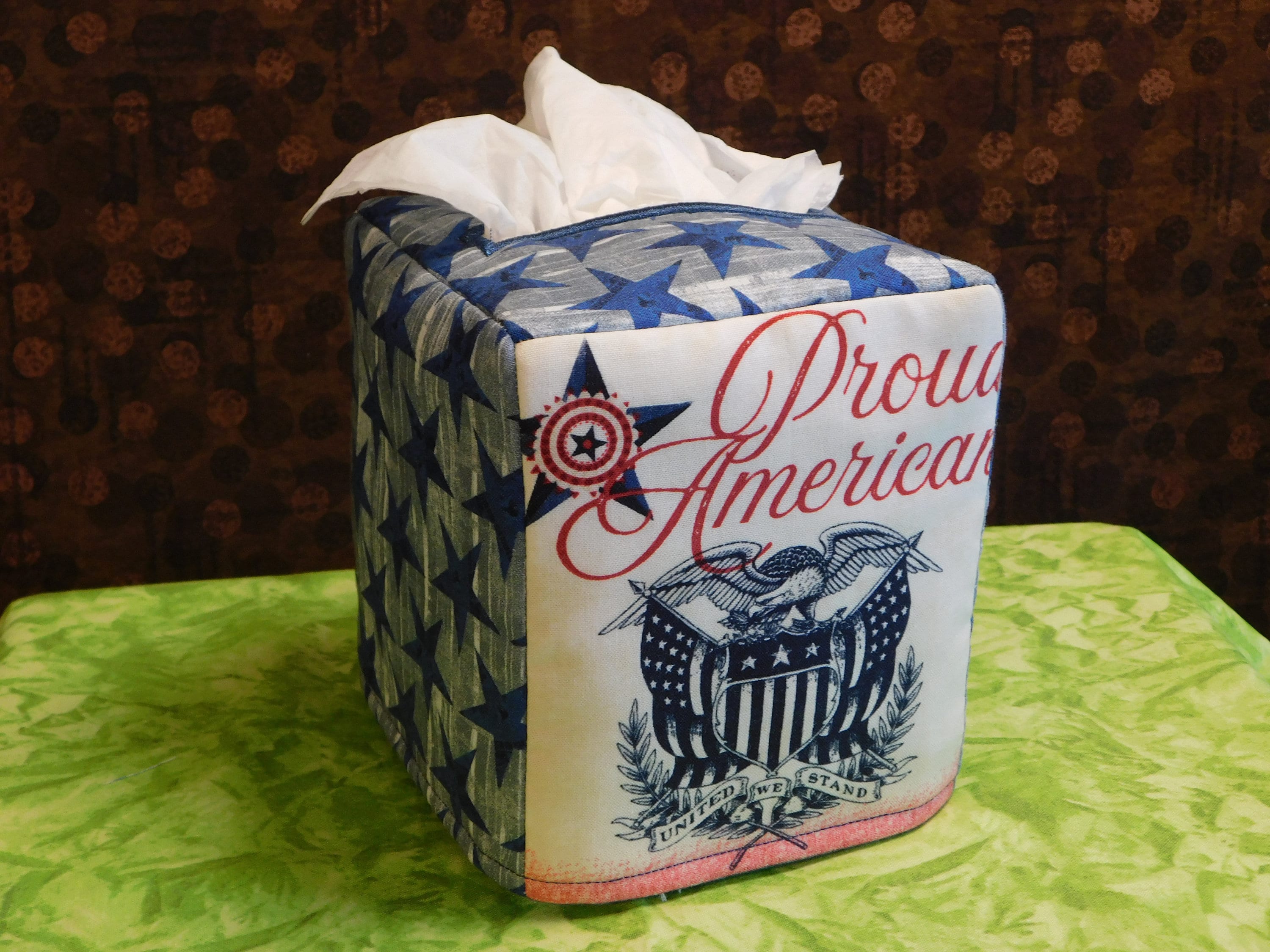 Patriotic Tissue Box Cover - Etsy