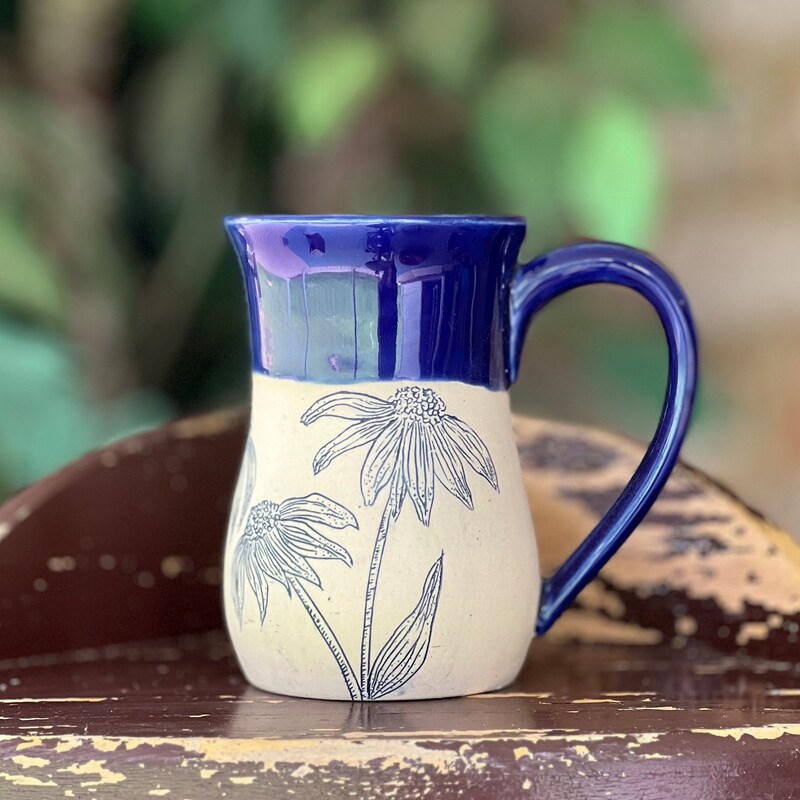 Sgraffito Mug - Etsy