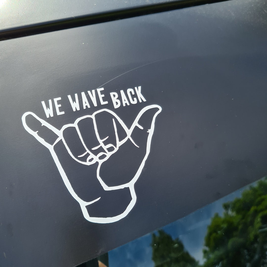We Wave Back VW Transporter Decal Van Decal Vdub Decal - Etsy