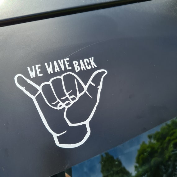 We Wave Back VW Transporter Decal Van Decal Vdub Decal - Etsy
