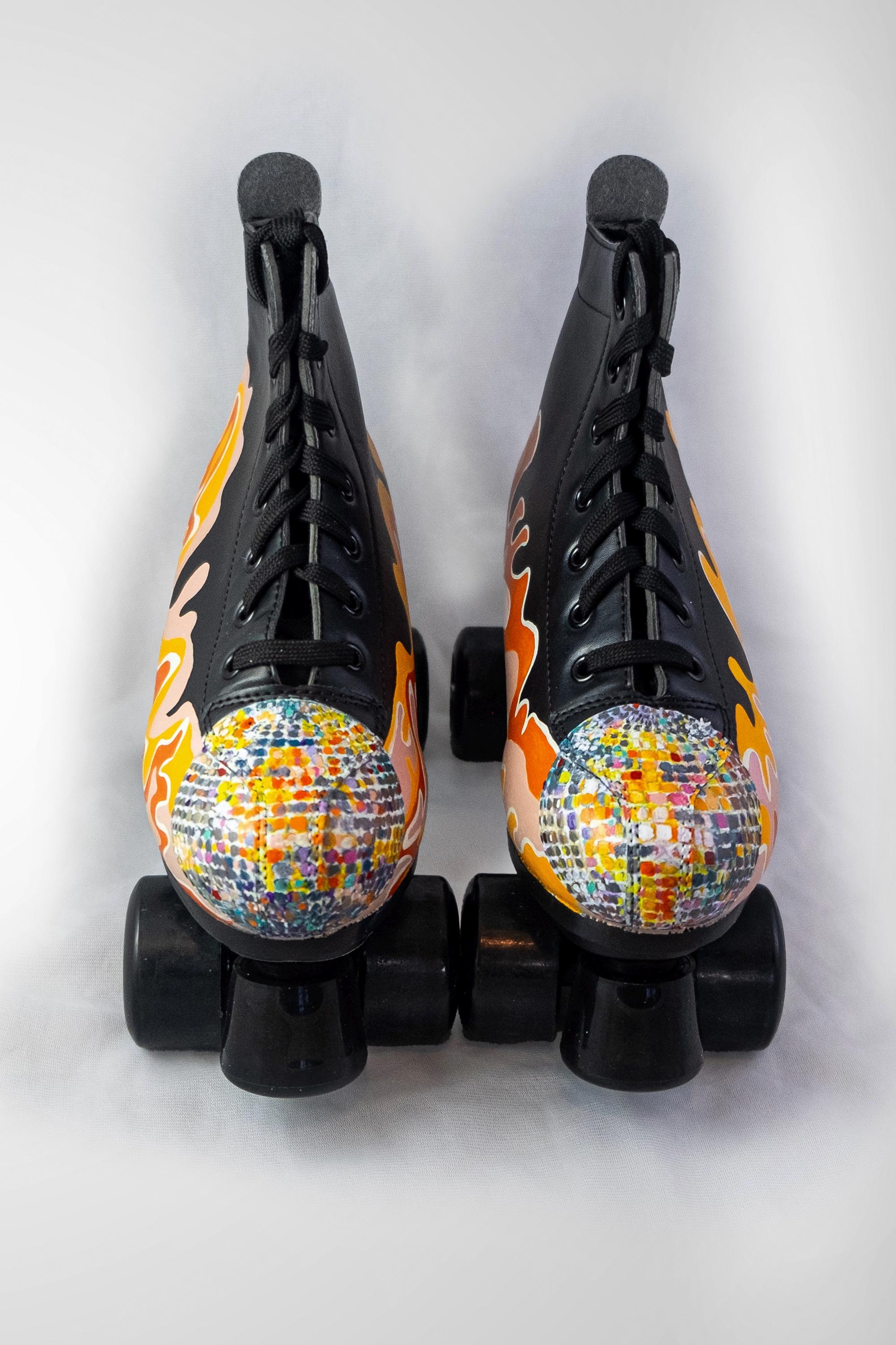 Hand-painted 70s Roller Skates - Etsy
