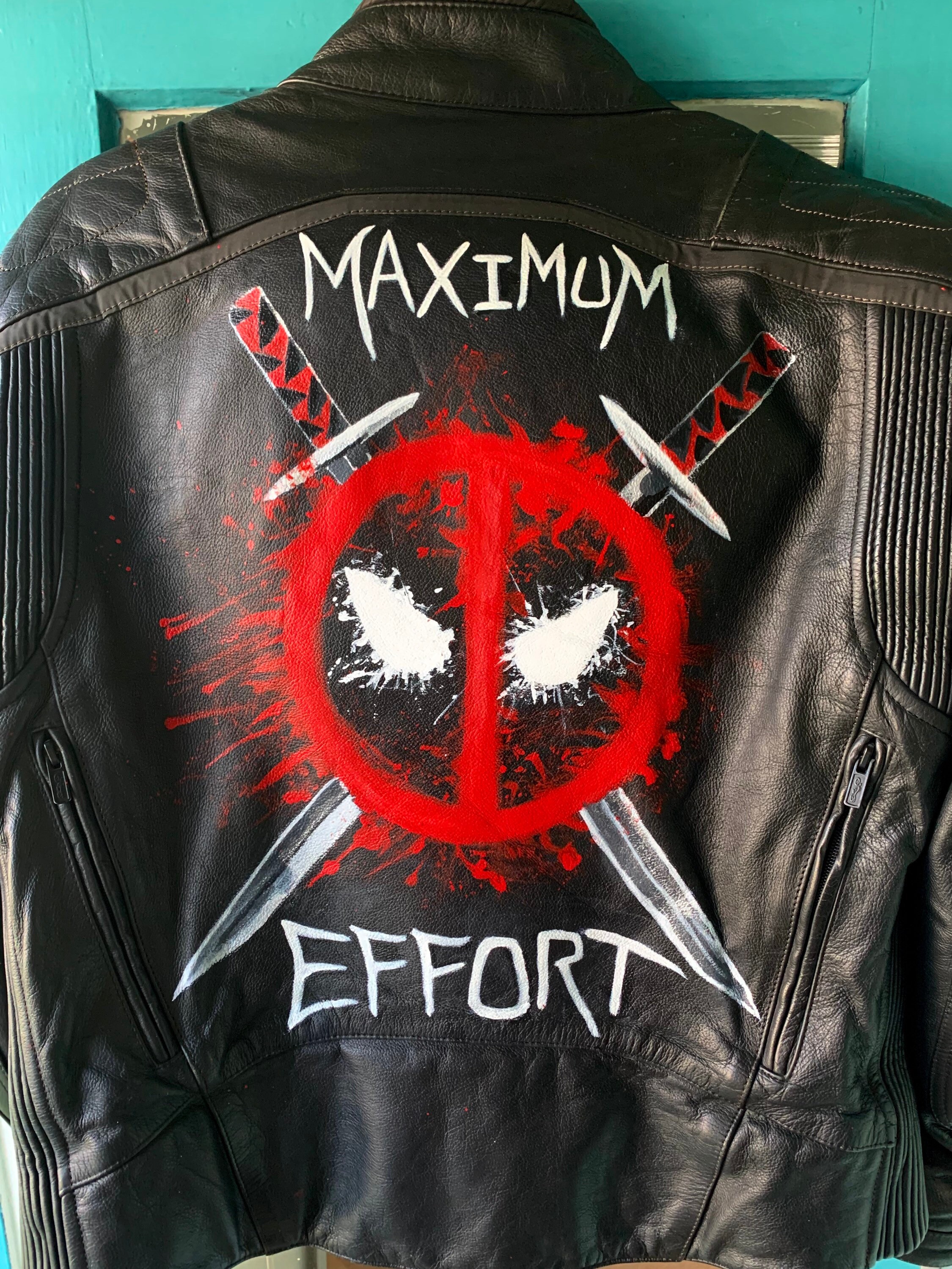 CUSTOM Hand-painted Leather Jacket! / Customer Provides the Jacket - Etsy