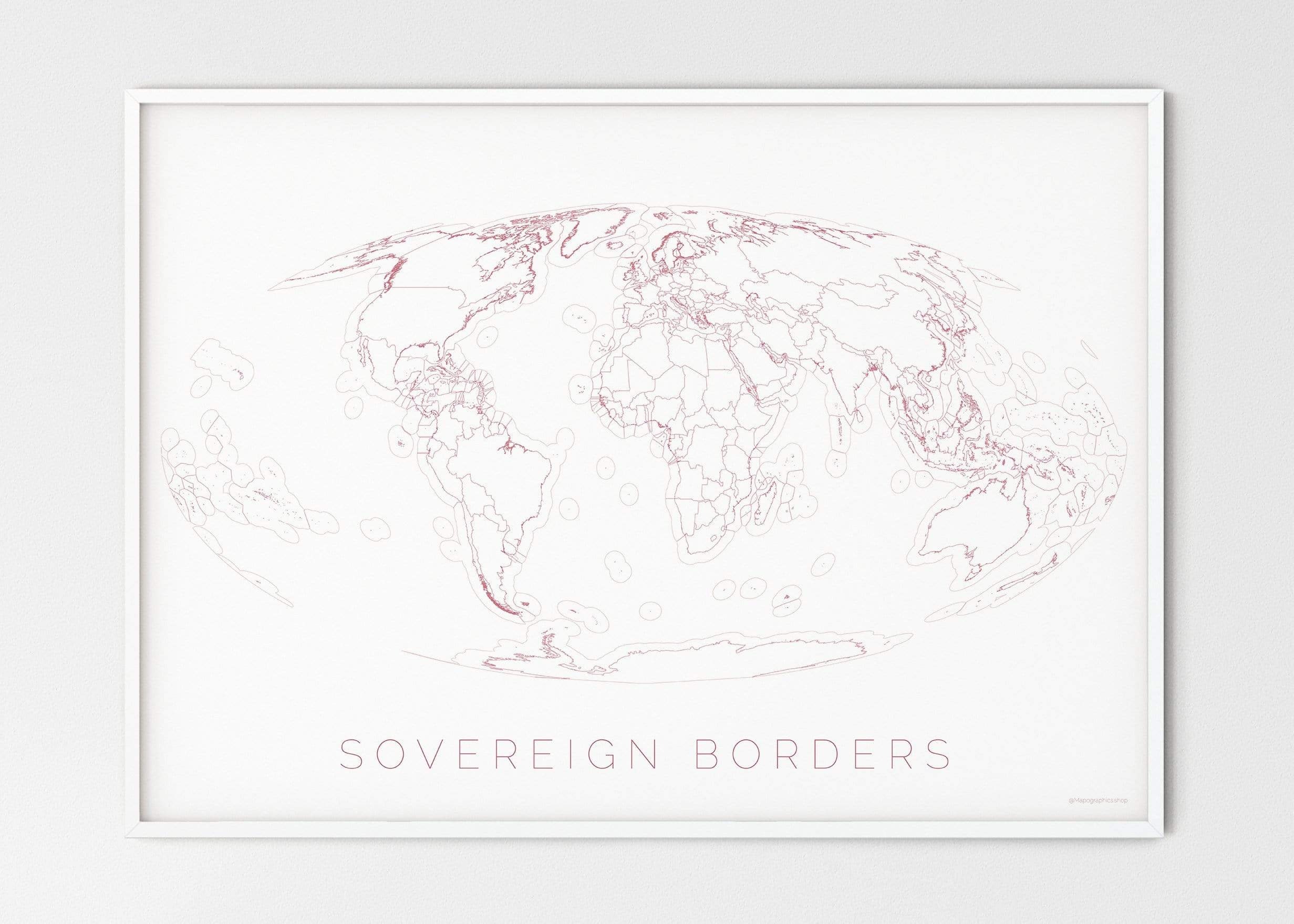 The World as Political Borders - Etsy UK