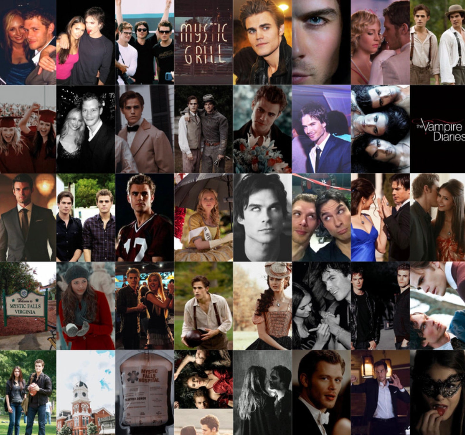 Aesthetic TVD The Vampire Diaries Photos Poster Print Pack For | Etsy