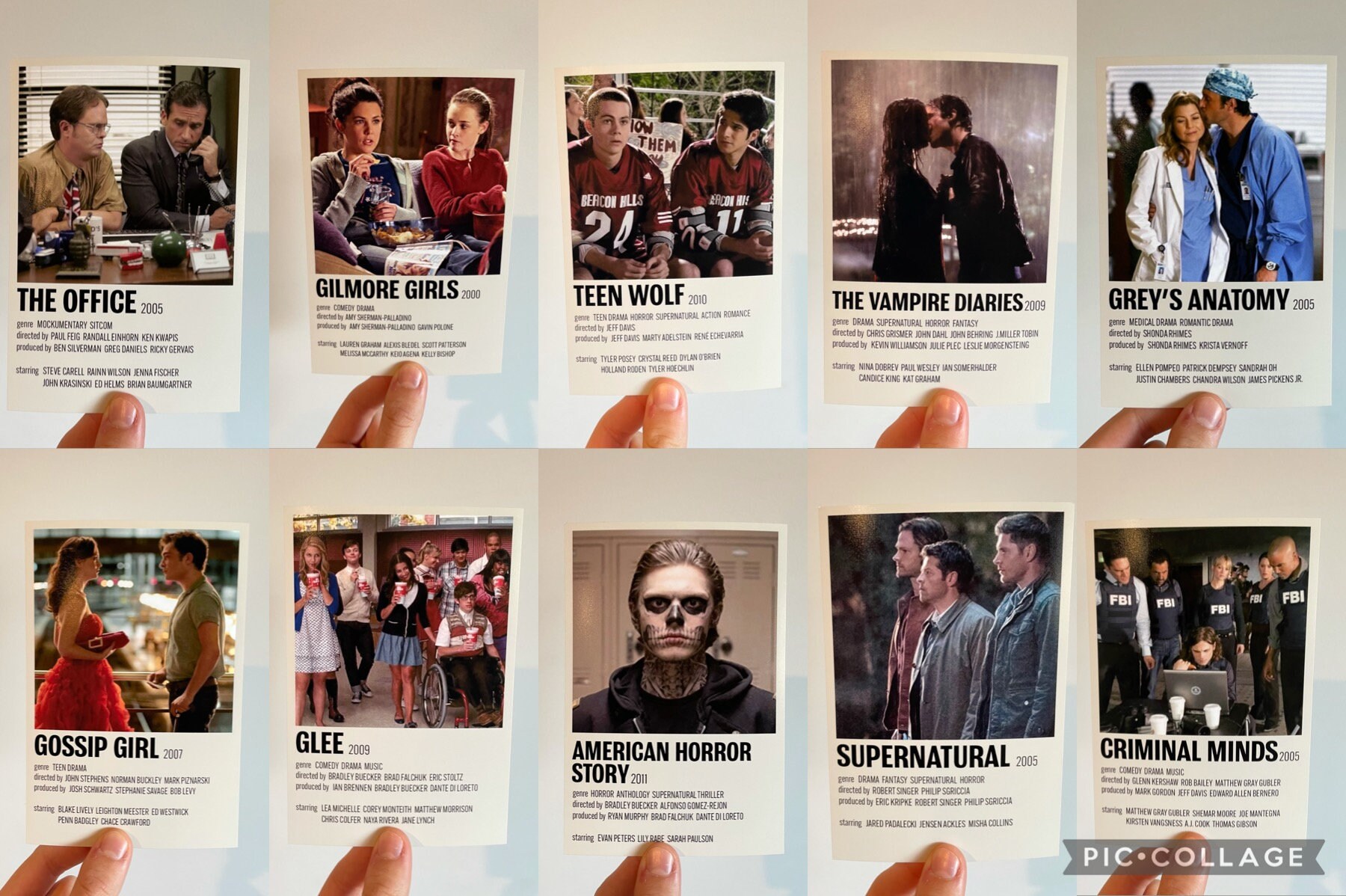 Minimalist Aesthetic Iconic Tv Shows Poster Print Pack For | Etsy