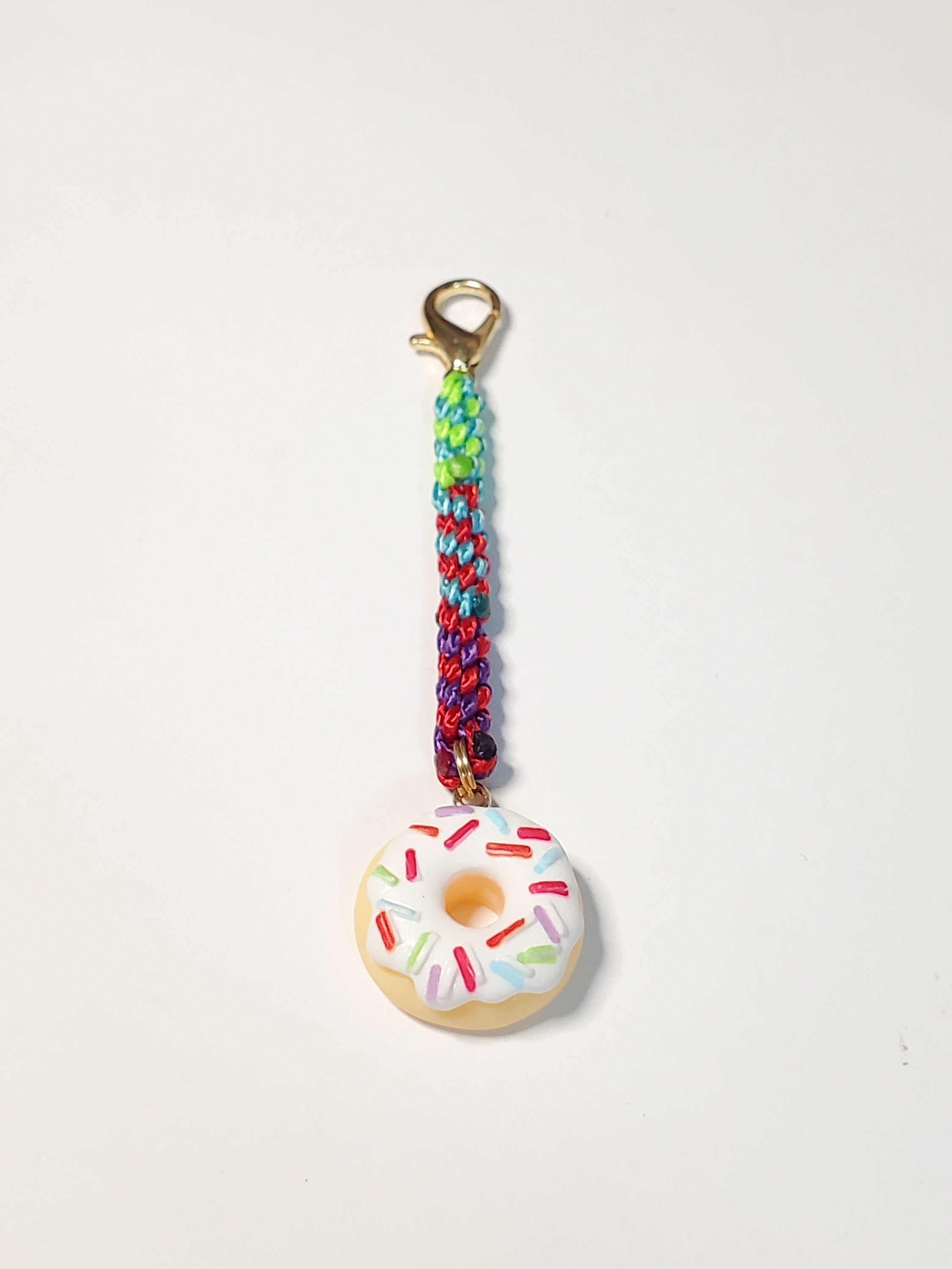 Colorful Sprinkled Donut Zipper Pull - Etsy