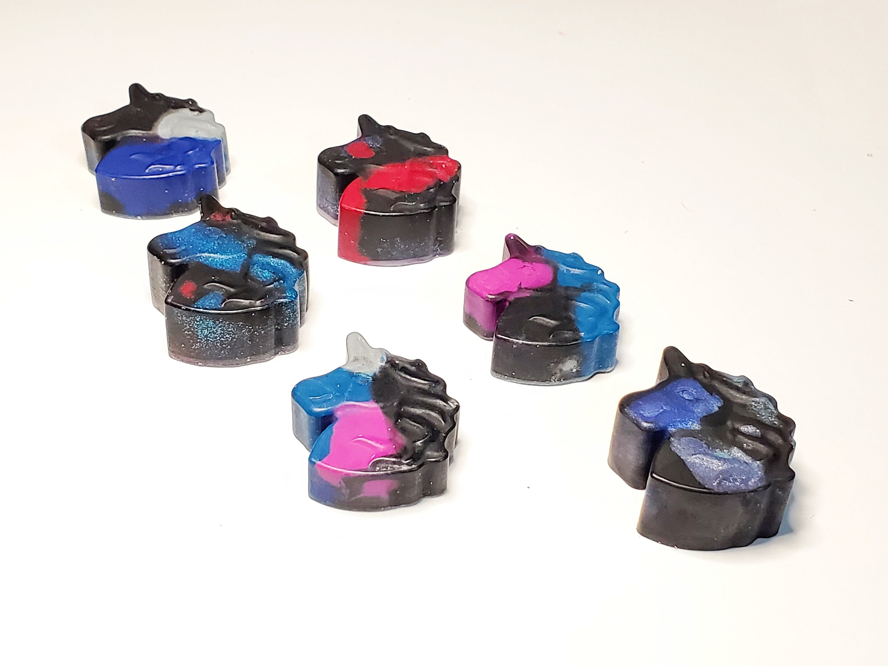 Galaxy Metallic Unicorn Crayons Set of 6 - Etsy UK