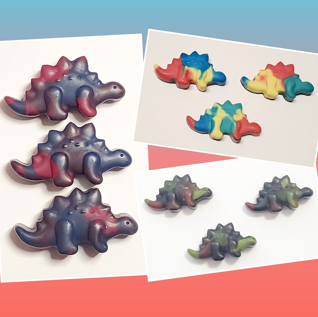 Dinosaur Crayon Collection - Set of 9 - Etsy