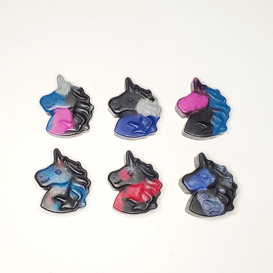 Galaxy Metallic Unicorn Crayons Set of 6 - Etsy UK