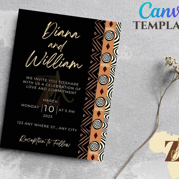 All Black Affair Invitation - Etsy