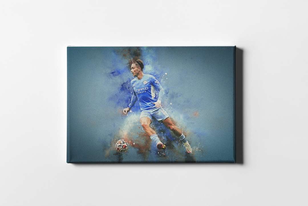 Jack Grealish Manchester City Framed Canvas Print - Etsy UK