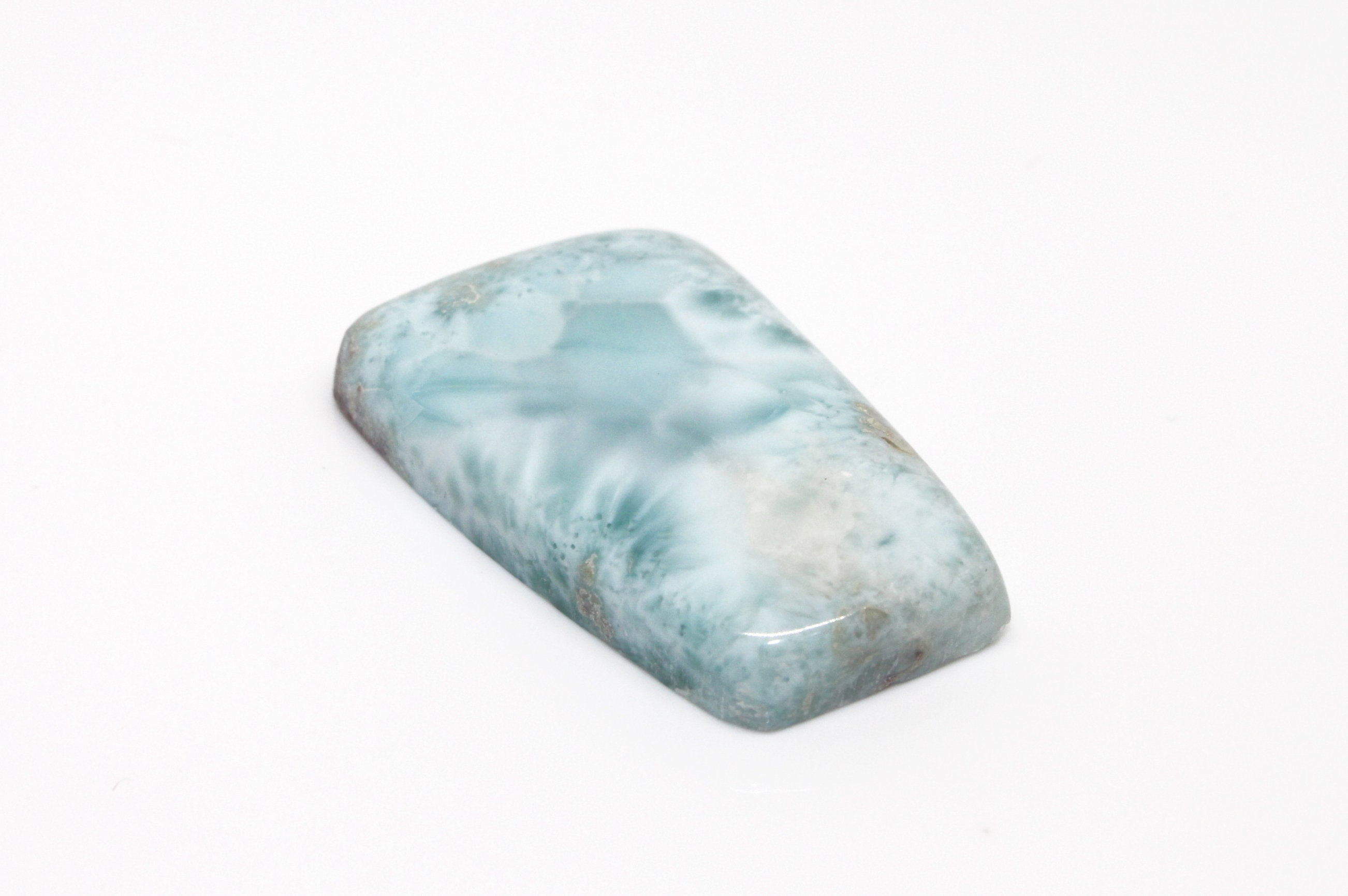 Larimar Cabochon Caribean blue Larimar Piedra preciosa natural - Etsy ...