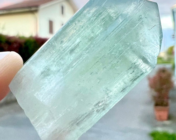 Beautiful V Shape Double Terminated Green Hiddenite Kunzite Crystal ...