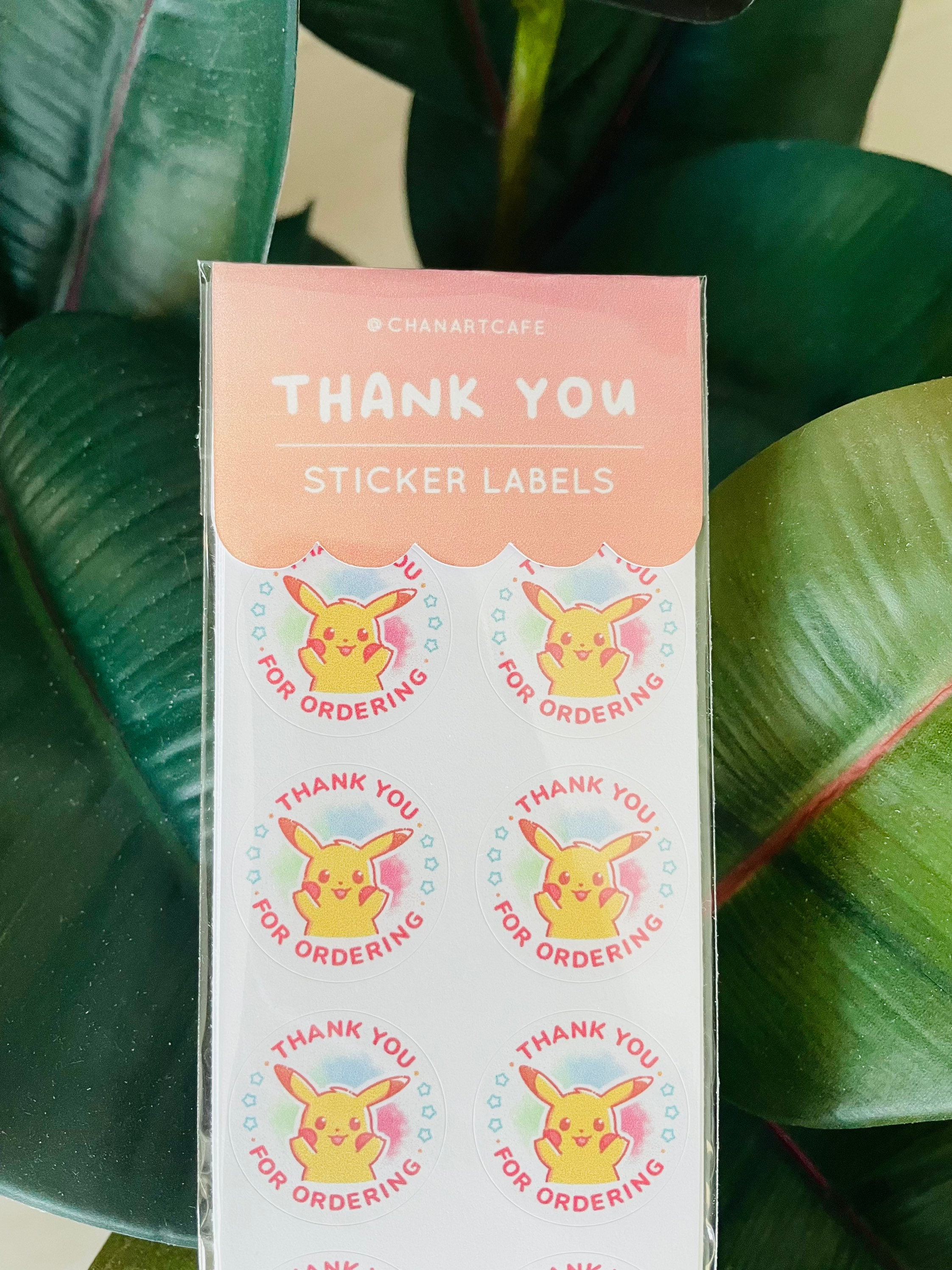 Thank You Sticker Labels Round Stickers for Small Business - Etsy
