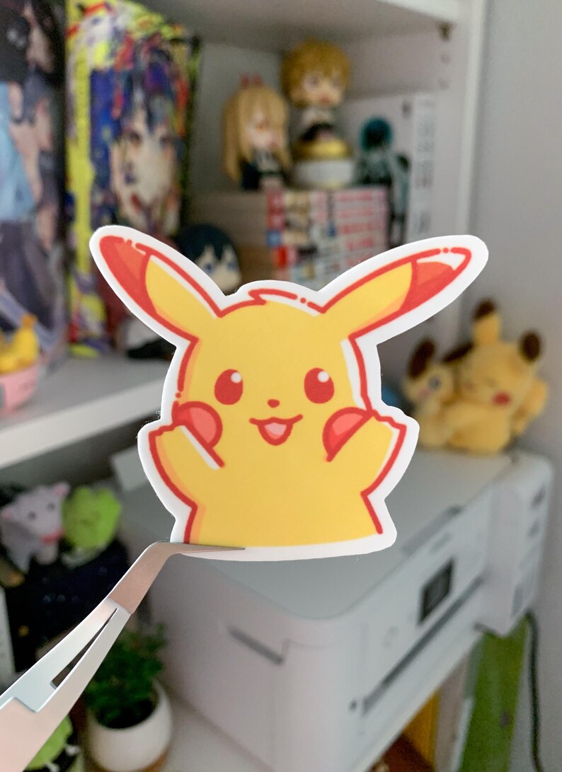 Pokemon Pikachu Cheer Stickers | Die-cut Sticker for Planner, Journal ...