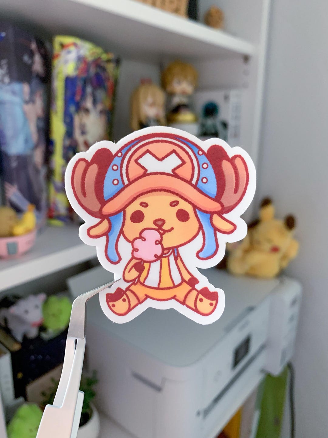Tony Tony Chopper Sticker: One Piece Anime Cotton Candy Vinyl Decal - Etsy