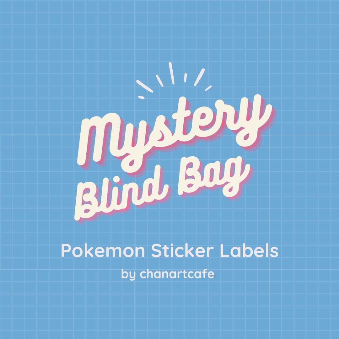 Mystery Blind Bag - Pokemon Stickers Thank You Sticker Labels for Small ...